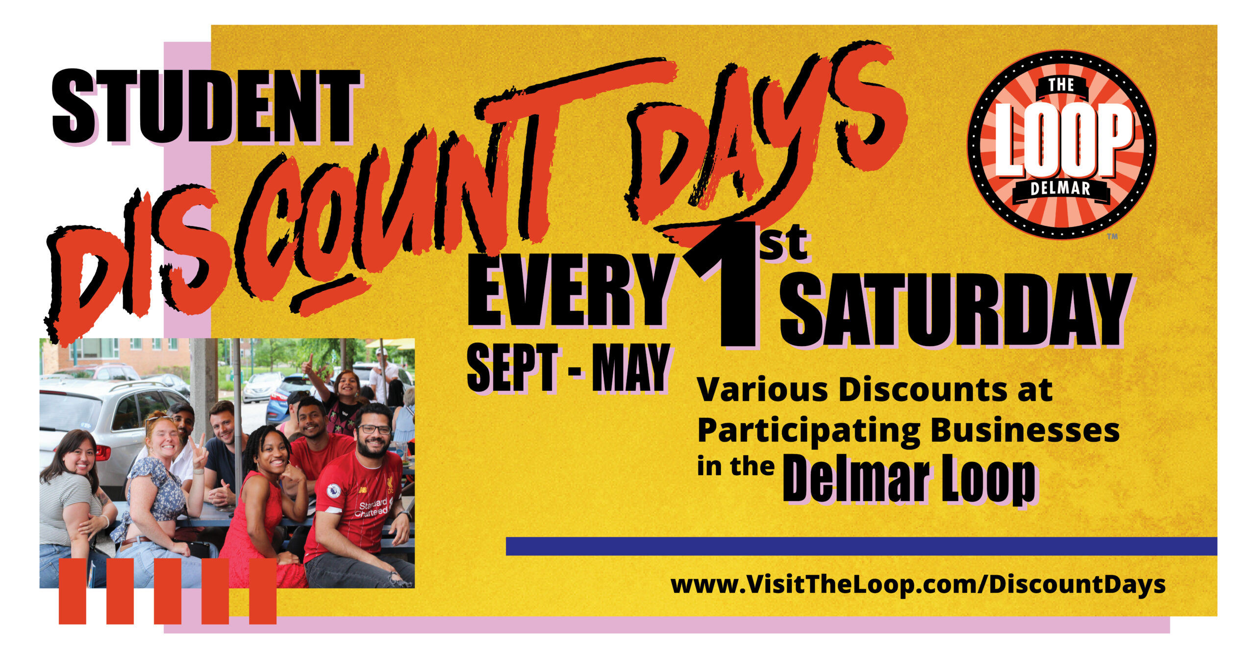 WashU Student Discount Days - The Delmar Loop